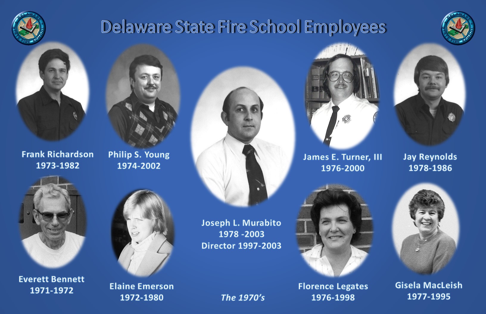 Fire School Staff Over the Years - State Fire School - State of Delaware