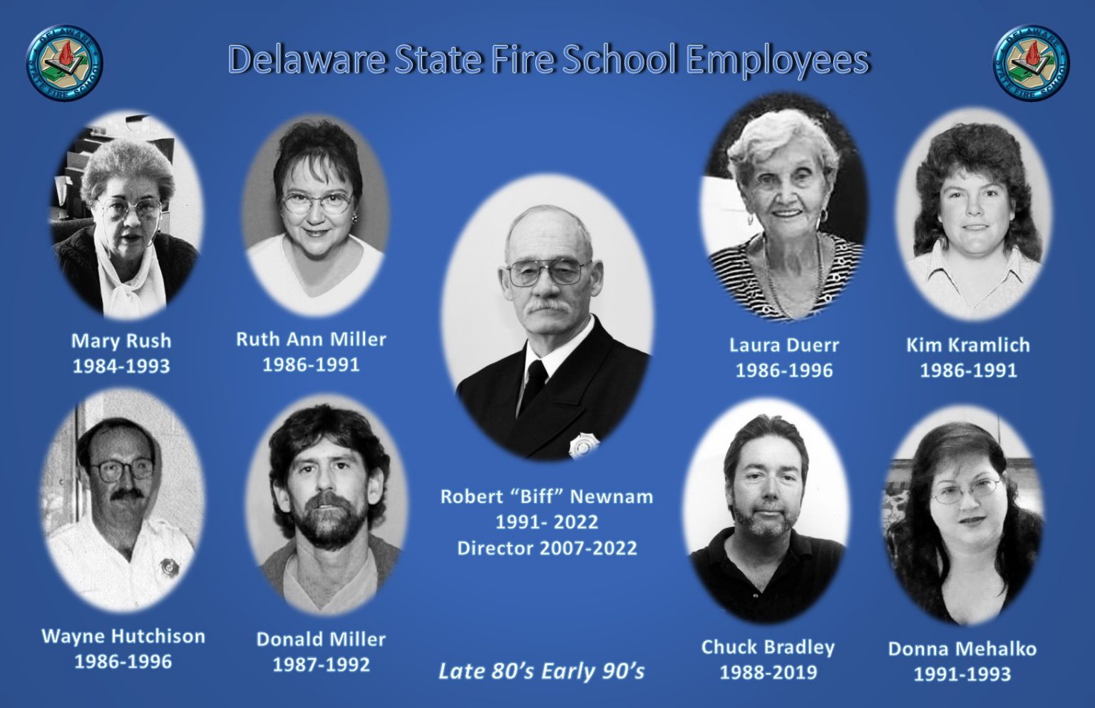 Fire School Staff Over the Years - State Fire School - State of Delaware